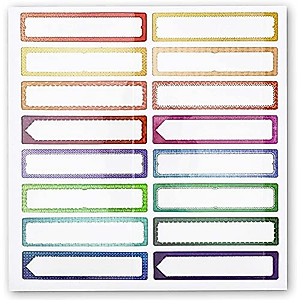 Juvale 208-Pack Waterproof Name Date Labels for Daycare, Baby Bottles, Assorted Colors, 2.5 x .5 inches