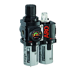 ARO C38121-600-VS Air Filter-Regulator-Lubricator Combination, 1/4" NPT