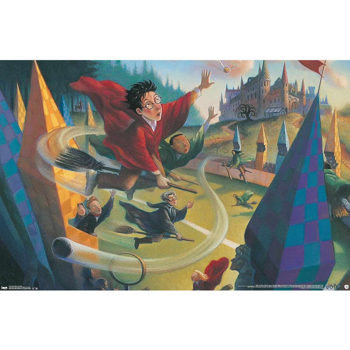 Trends International Harry Potter-Quidditch Premium Wall Poster, 22.375" x 34"