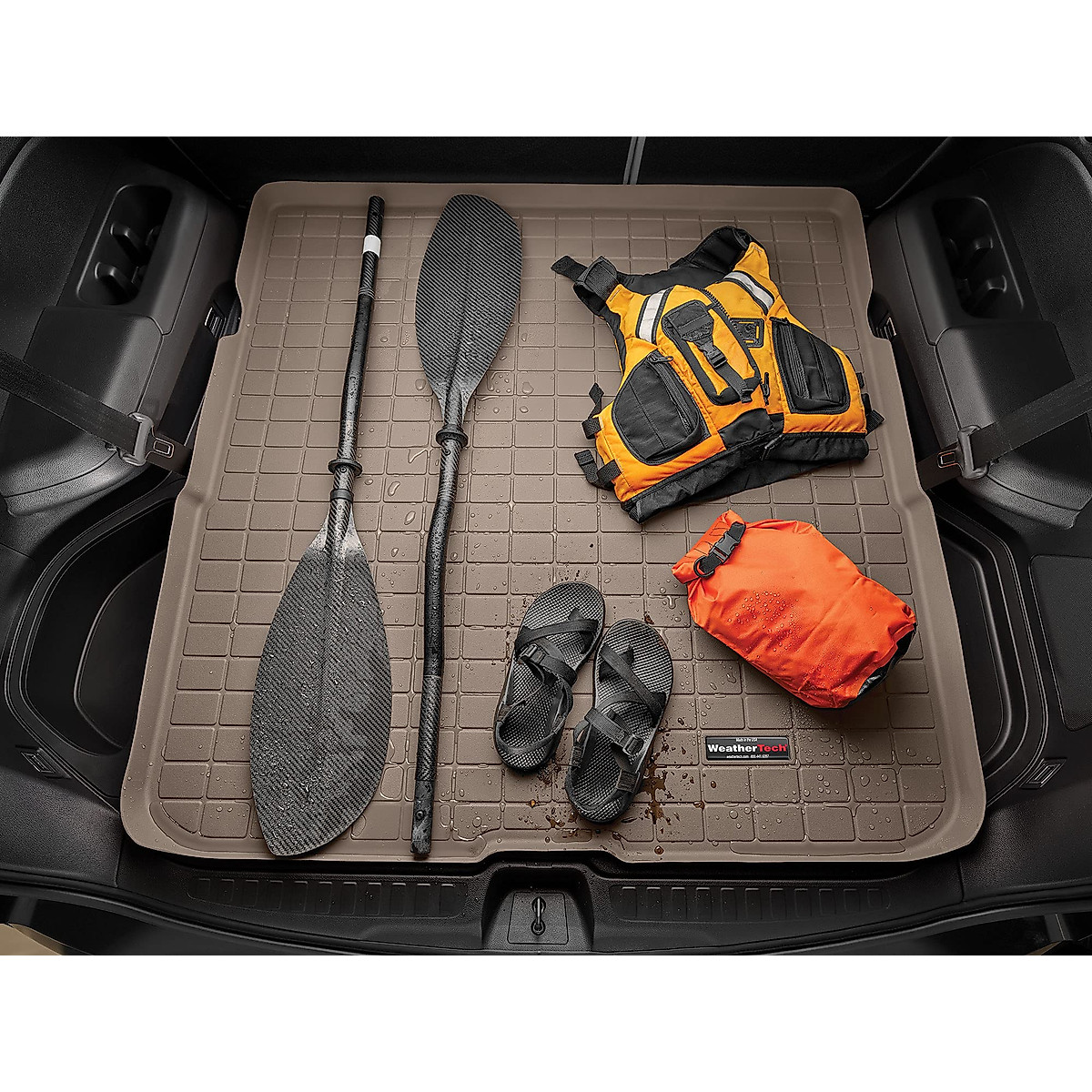 WeatherTech Cargo Trunk Liner for Nissan Rogue - Behind 2nd Row SeatBack (401405) Black