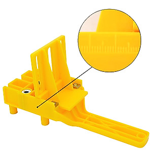 INDPROD Handheld Dowel Jig 15pcs,Pocket Hole Jig Kit for woodworking,3 Metal Bushing Sizes 6mm 8mm 10mm,Hole Screw Jig Positioner,Punch Locator Includes Removable Dowels Hex Key Self-Centering Pins