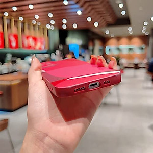 YKCZL Compatible with iPhone 13 Mini Case 5.4 Inch, Cute Painted Art Full Camera Lens Protective Slim Soft Shockproof Phone Case for Women Girl-Purple