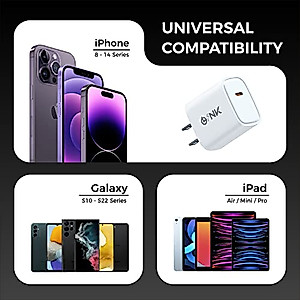 iPhone 14 13 12 Fast Charger 20W PD USB C Wall Charger Fast Charging Block Power Adapter Compatible with iPhone 14 Pro Max/13 Pro Max/12 Pro Max/11 Pro Max/XS Max/XS/XR/X/Airpods Pro/Apple Watch Ultra