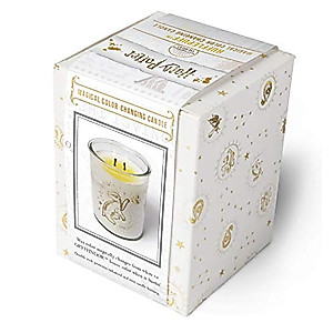 Harry Potter Color Changing Hufflepuff Candle, Large 10 oz - Wax Turns from White to Yellow When Lit - Soy Wax, Unscented - Great Gift for Harry Potter Fans