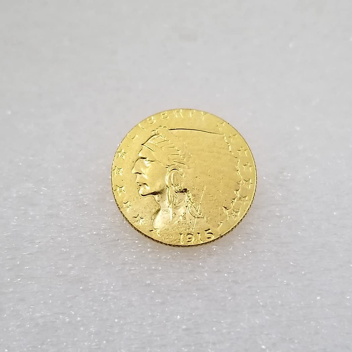 Kocreat Copy 1915 Indian Head Eagle Gold Coin 2.5 Dollars-Replica USA Souvenir Coin Lucky Coin Hobo Coin Morgan Dollar Collection