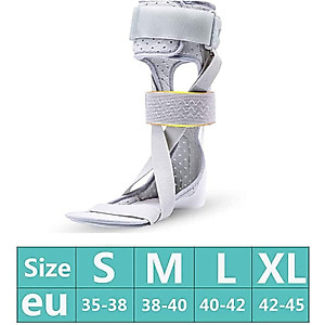 CUSMA Foot Drop Orthosis Brace - Ankle Correction Splint for Treatment of Plantar Fasciitis Achilles Tendonitis & Drop Foot,XL