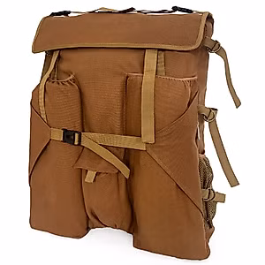 JJRING Heavy Duty Plein Air Artist Backpack with Handheld Strap, Art Supply Tote Bag for Carrying 18x24 Artwork, Drawing Boards (Brown)
