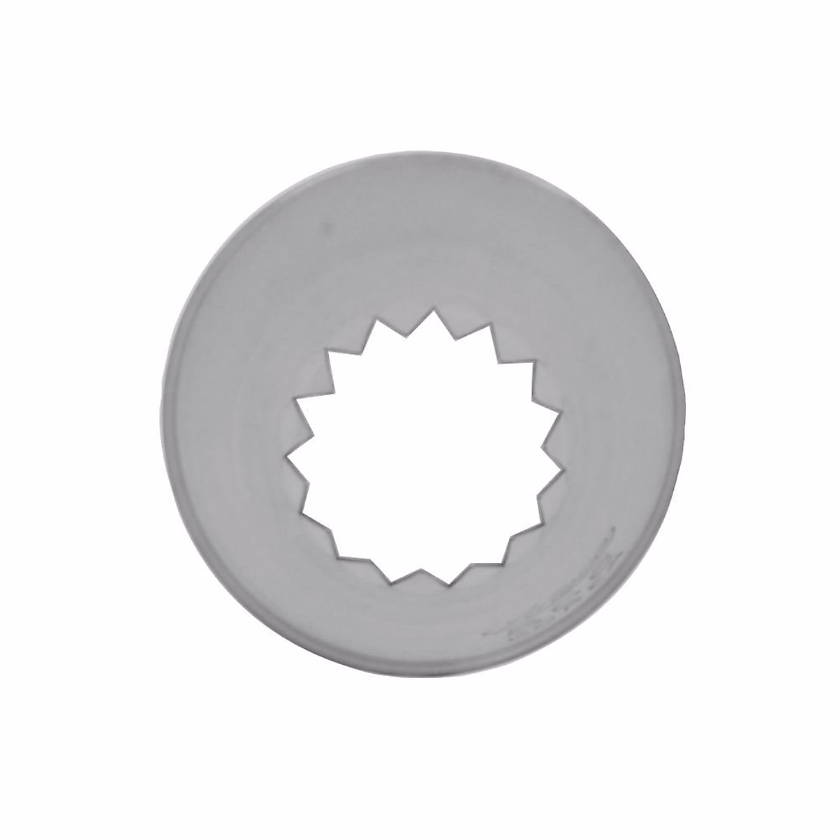 Ateco # 866 - French Star Pastry Tip 1/2'' Opening Diameter- Stainless Steel