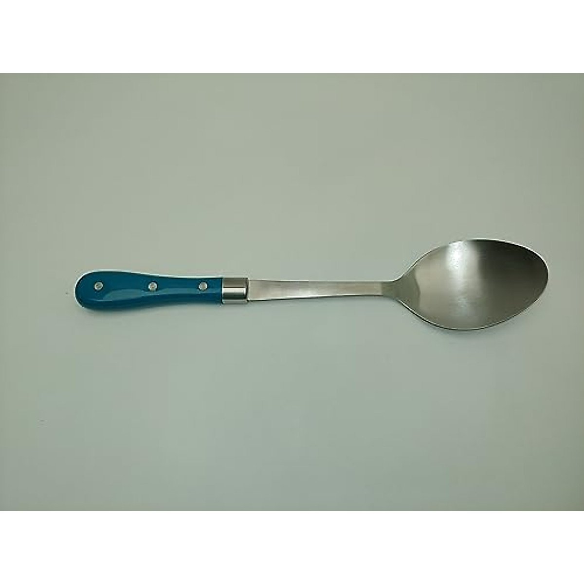 The Pioneer Woman Basting Spoon Large Stainless Steel Teal Handle 14" Long