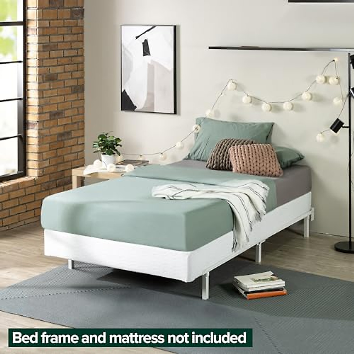 ZINUS 7 Inch Metal Smart Box Spring with Quick Assembly, Mattress Foundation, Strong Metal Frame, Easy Assembly, Twin