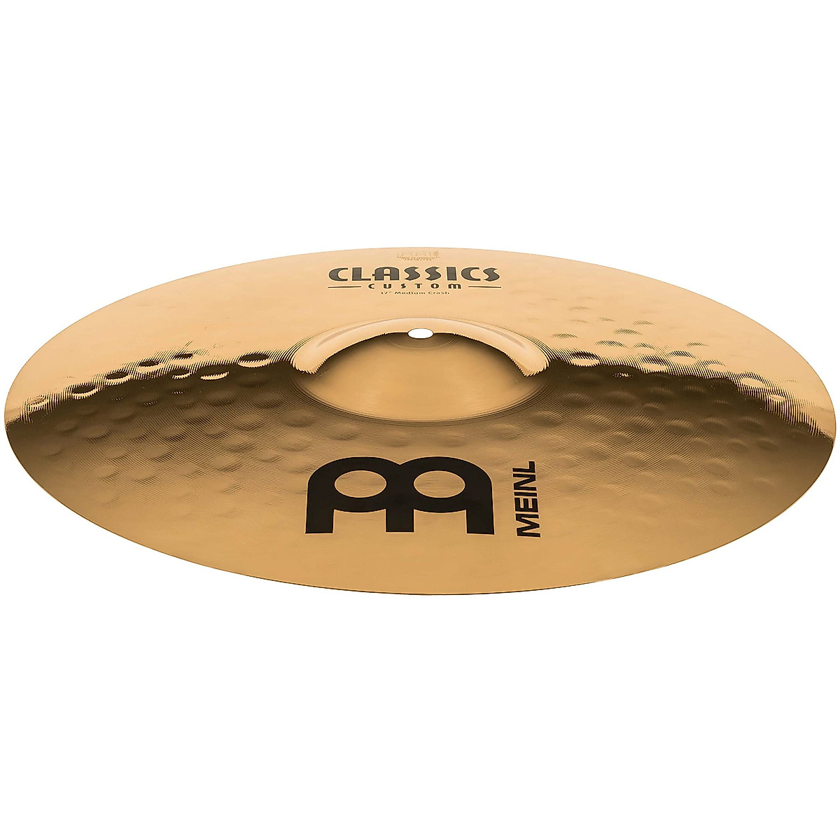 Meinl 17" Medium Crash Cymbal - Classics Custom Brilliant - Made in Germany, 2-YEAR WARRANTY (CC17MC-B)