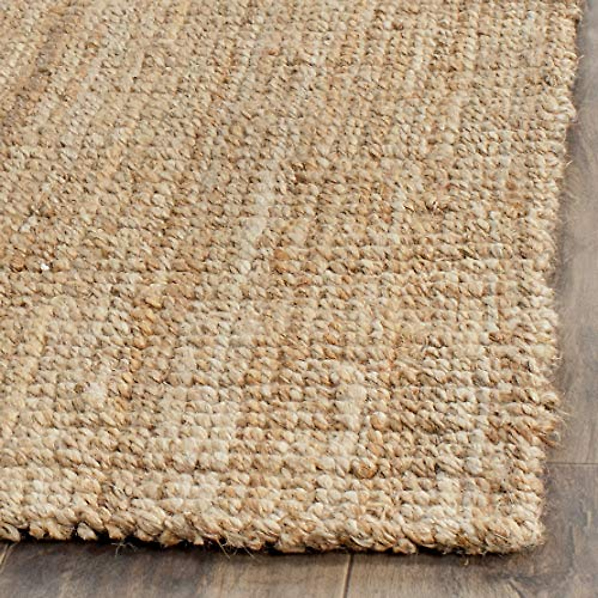 SAFAVIEH Natural Fiber Collection Accent Rug - 2' x 3', Natural, Handmade Farmhouse Jute, Ideal for High Traffic Areas in Entryway, Living Room, Bedroom (NF730C)