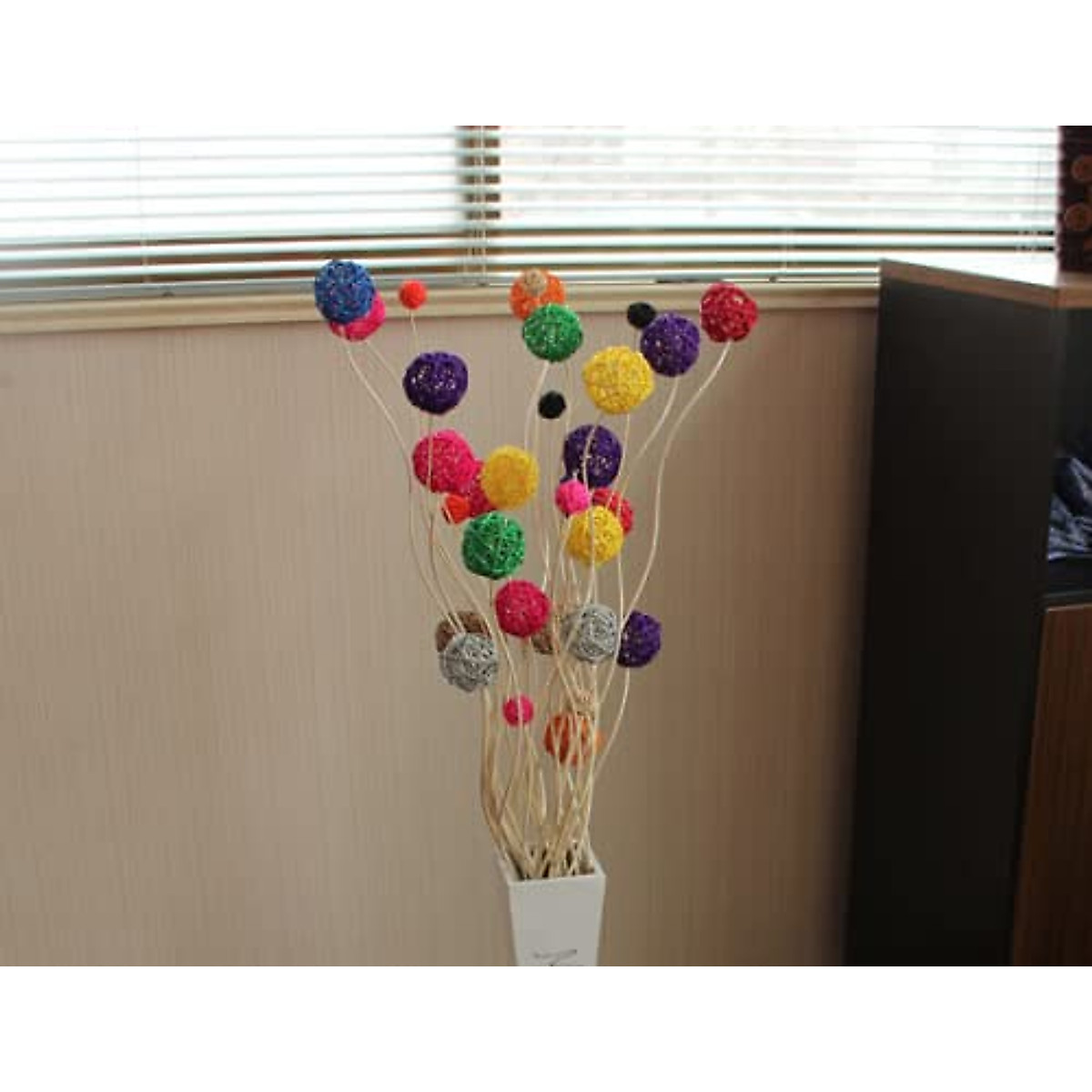 Parrot Chew Toys Bird Toys, 30 Pcs 1.2 inch Rattan Wicker Balls Parakeet Chewing Toys, for Budgies Conures Hamsters Bunny Toy, Decoration for DIY Craft Party Wedding