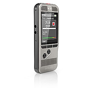 Pocket Memo 6000 Digital Recorder, Push Button, 2GB, Silver