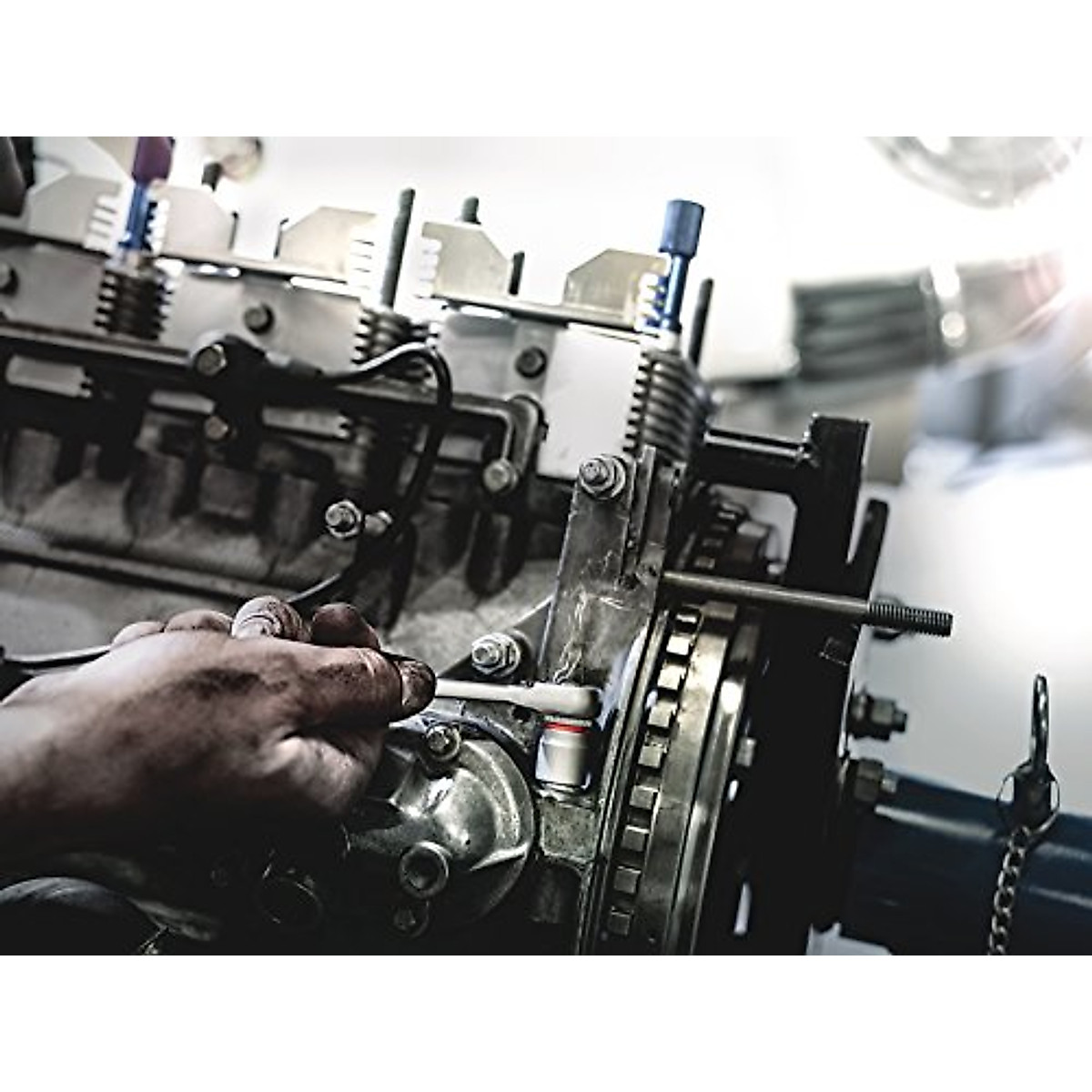 Wera 05004018001 8100 SA 8 Zyklop Metal Ratchet Set with Switch Lever, 1/4" Drive, Metric, 28 Pieces