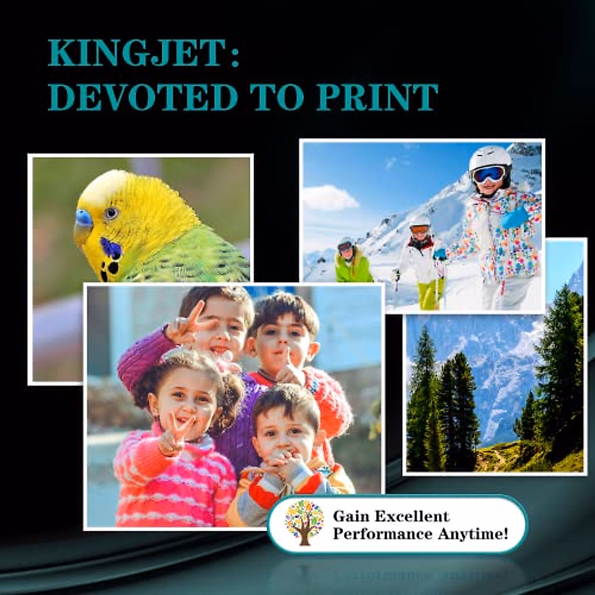 Kingjet Compatiable for HP 970XL Black Ink Cartridge Replacement for HP 970 971 970XL 971XL Work with Officejet Pro X576dw X451dn X451dw X476dw X476dn X551dw Printers, 1 Pack for HP Ink 970XL Black