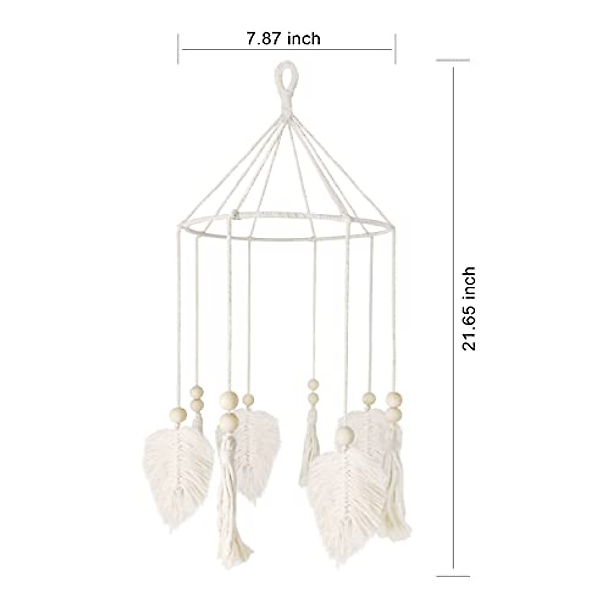 Boho Crib Mobile,Neutral Baby Crib Mobile,Baby Mobile for Crib,Boho Nursery Decor,Handmade Baby Mobile,Baby Ceiling Mobile Baby Nursery Decoration