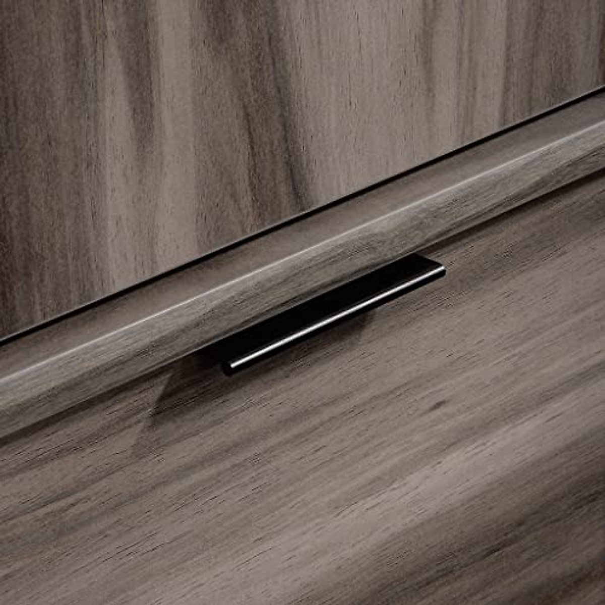 Sauder Clifford Place Storage Cabinet, L: 15.51" x W: 18.50" x H: 58.27", Jet Acacia Finish