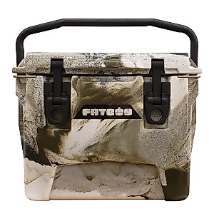 Fatboy 10QT Rotomolded Cooler Chest Ice Box Hard Lunch Box (Desert Camo)