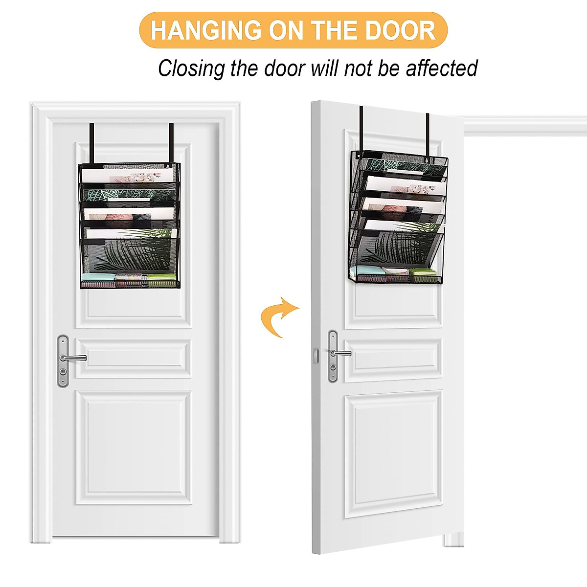 EASEPRES Hanging Organizer Cubicle File Holder - Wall Mount Storage, Office Cubical Accessories