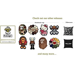 LUXAPE Bape Rug - Handmade & Premium- 32in W * 24in L (80 * 60cm) - Hypebeast Rug - Hypebeast Rug Decor - Living Room, Bedroom, Children Room, Door mat - A Bathing APE - Luxape Rug