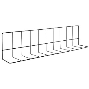 HUBERT L Shape Wire Fence Divider Black Epoxy Coat - 24"L x 4" and 6" Sides