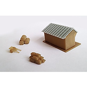 Outland Models Train Railway Layout Country Farm House Shed Cottage Set N Scale