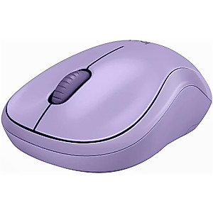 Logitech Silent Wireless Mouse, 2.4 GHz with USB Receiver, 1000 DPI Optical Tracking, 18-Month Battery, Ambidextrous, Compatible with PC, Mac, Laptop, Lavender (Renewed)