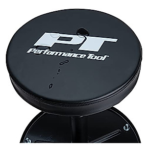 Performance Tool W85008 Professional Hydraulic Shop Seat Black 20-inch Height