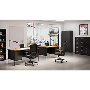 Workpro - File Cabinet - Letter Size Steel Vertical File, 4-Drawer - 22" d x 52" h x 15" w - 25.25" x 17.25" x 54.5" - Black