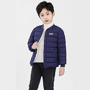 Boys Girls Winter Outwear Coats, Kids Warm Outfits Insulated Quilted Bubble Puffer Windbreaker Snowsuit Clothing