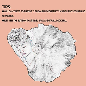 Baby Photography Props Tutu Skirt Headdress Newborn Girl Photo Shoot Outfits Infant Princess Costume Clothes Grey