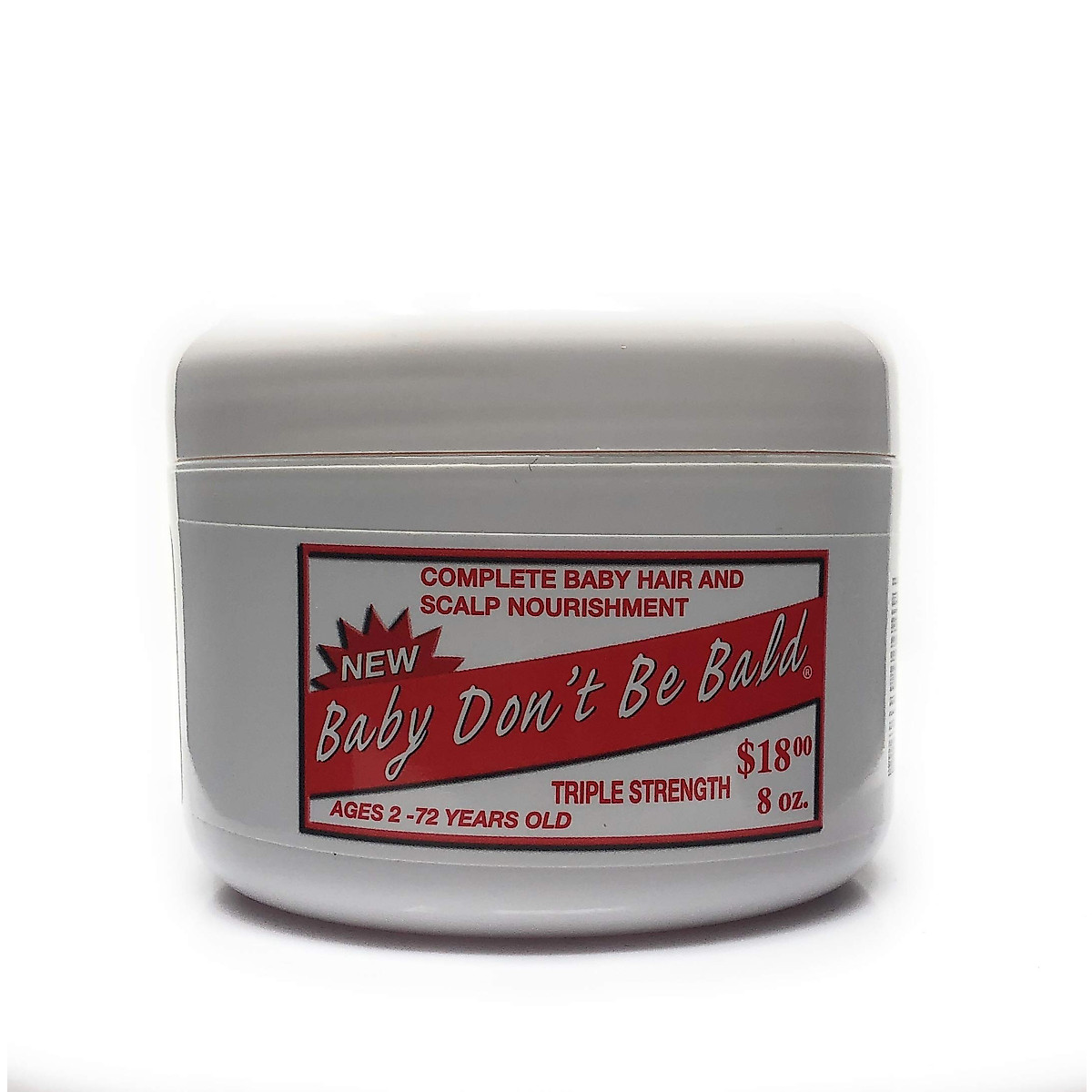 Baby Don't Be Bald Hair & Scalp Nourishment Triple Strength (Red) 8 Oz.