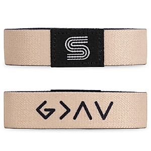 Daily Bible Verse Bracelet Scan Mothers Day Gift For Mom, Scripture Wristband Scan Phone For Prayer, God Is Greater Than The Highs And Lows Jesus Faith Christian Devotional God Band (Beige)