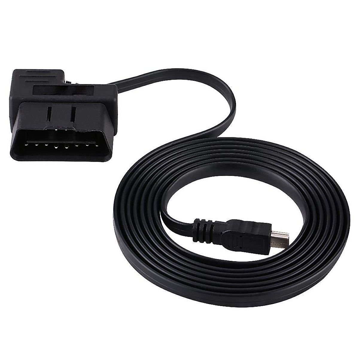 OBD2 USB Cable 16pin Car Diagnostic Extension Adapter to Mini USB Cable, 180cm