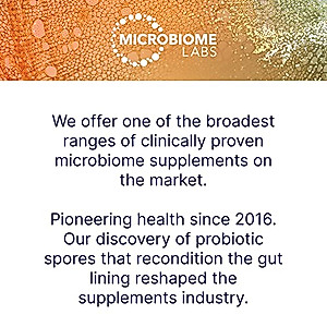 Microbiome Labs MegaSporeBiotic - Spore Based Probiotic to Support Gut Health - Proprietary Probiotic Blend Including Bacillus Coagulans + Bacillus Subtilis - Spore Probiotic for Daily Use (60 Count)