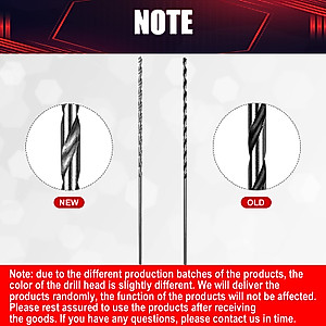 wesleydrill 7 Pcs Extra Long Brad Point Drill Bit Set,12" 300mm Carbon Steel Wood Drill Bits Set,Fit for Bench Hand and Conventional Electric Drill
