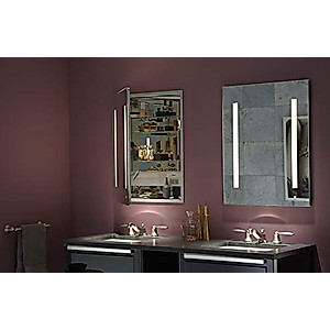 Robern AC2430D4P1L 4000K Temperature LUM Lighting-Left Hinge AiO 24" x 30" Single Door Cabinet, 24"x30"