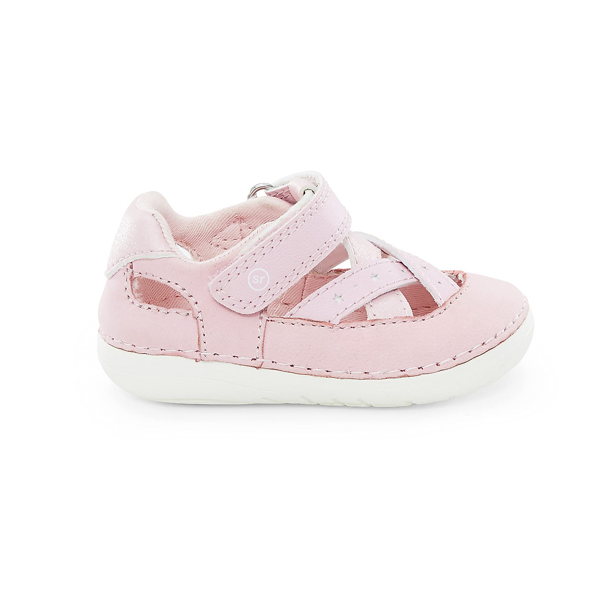 Stride Rite Baby Girls Soft Motion Kiki 2.0 First Walker Shoe, Light Pink, 3 Infant