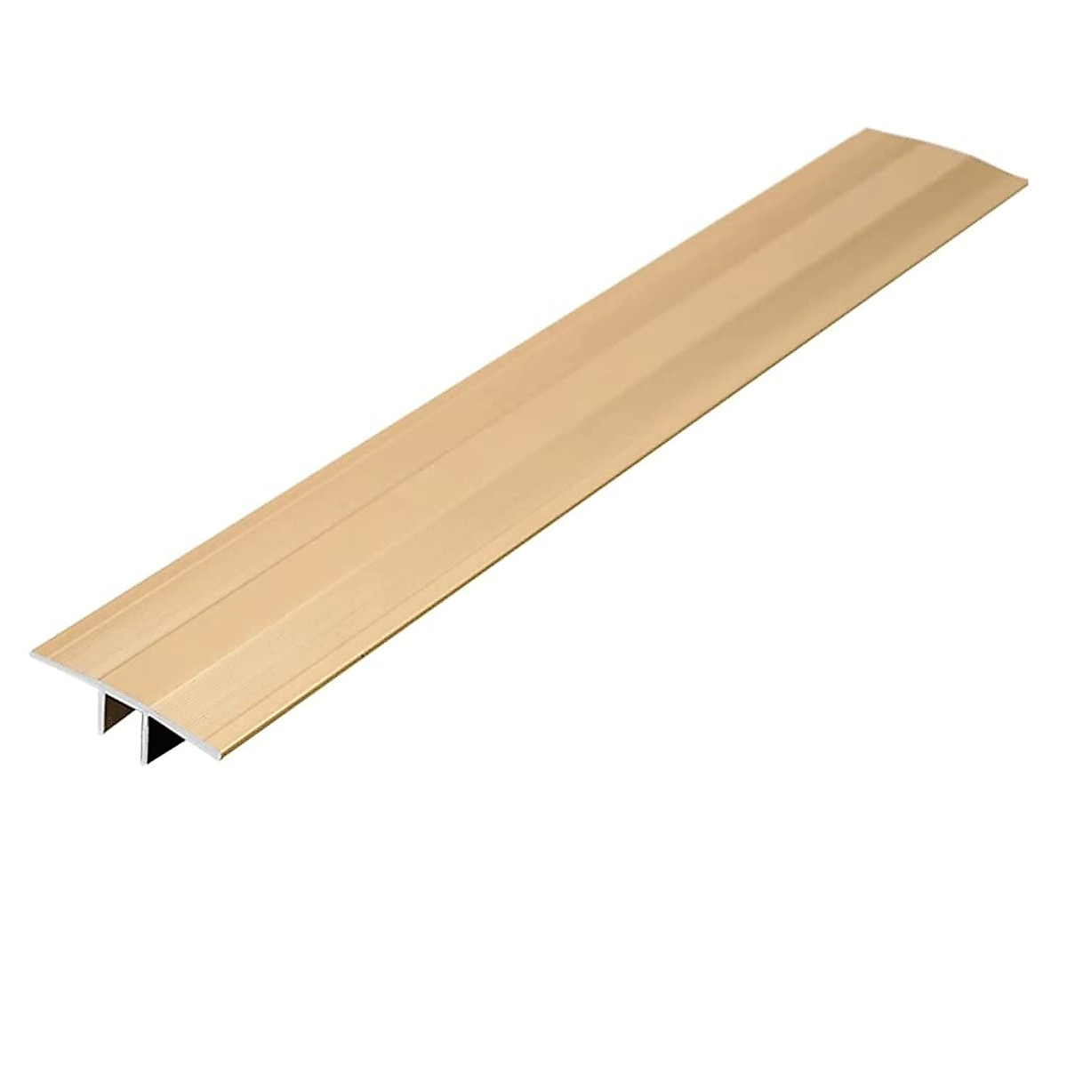 FURLOU T-Shaped Threshold Strips Flooring Transition Strip Non-Slip Transition Bars Floor Reducer Vinyl Edge Trim for Interior Doors