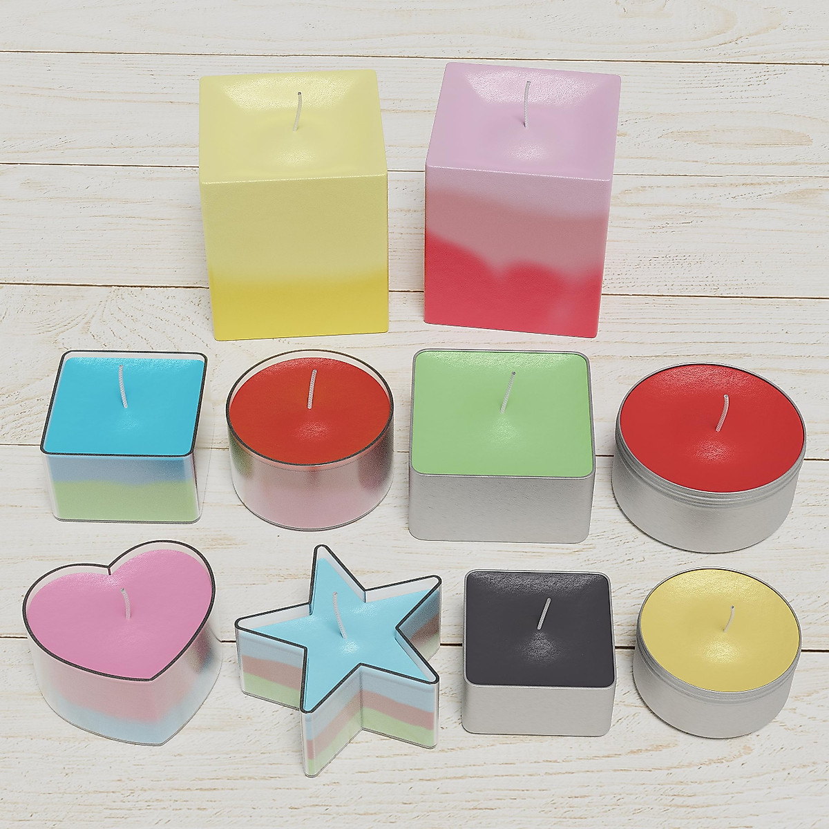 Craft It Up Candle Making Kit for Kids - Teen Girl Craft Set - Soy Wax 8 oz, 12 Wicks, 4 Scents, Jars, Molds - Starter Candle Making Kit for Adults Teens Beginners - DIY Candle Making Supplies