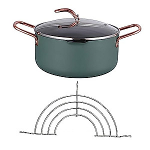 Angoily 1 Set Non Stick Food Supplement Pan Korean Pots for Cooking Food Pans with Lids Cooking Noodles Pot Shabu Shabu Pot Steel Stock Pot Non-stick Stockpot Food Cooking Pot