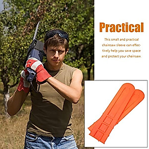 Cabilock Toiletries Items 8pcs Chainsaw Bar Cover Plastic Chain Bar Protective Cover Scabbard Guard Cutter Parts Tools Plate Anti Scratch Garden Accessories Replacement for Scabbard Travel Travel