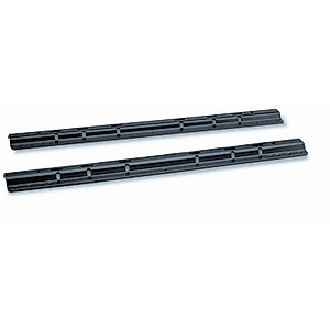 58058 Black Powder Coat 38 lbs. Fifth Wheel Mounting Rails with 10-Bolt Design