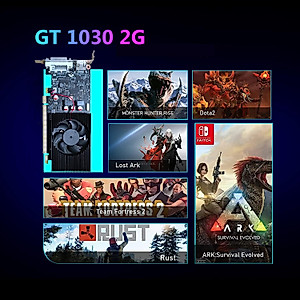 HP RGB Gaming Desktop Computer, Intel Quad Core I5-6500 up to 3.6GHz, GeForce GT 1030 2G, 32GB DDR4, 1T SSD, RGB Keyboard & Mouse, 600M WiFi & Bluetooth, Win 10 Pro (Renewed)