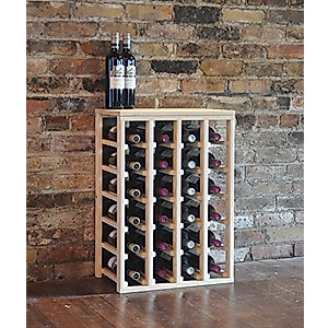 Creekside 24 Bottle Table Wine Rack (Pine) by Creekside - Exclusive 12 inch deep design conceals entire wine bottles. Hand-sanded to perfection!, Pine
