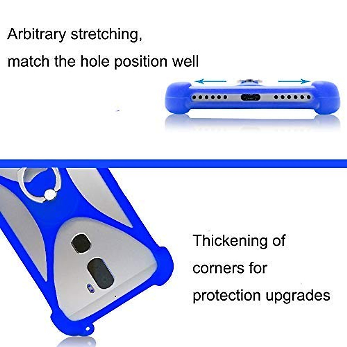 Lankashi Orange Phone Silicone Cover Case for RCA 5.5" 4G LTE/RCA RLTP5573 1GB/RCA 6" /RCA 5" IPS/Alcatel Raven LTE/Tracfone ZTE Blade T2 Lite ZTE Z559DL 4G LTE/LG Ultimate 2 L41C Tracfone