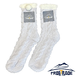 Fuzzy Socks for Women Fluffy Warm Winter Slipper Cozy Cabin Soft Fleece Thick Comfy Stocking Stuffer Sleeping Plush Fleece Bed House Socks Valentines Christmas Mothers Day Gifts for Mom Her 6 Pairs