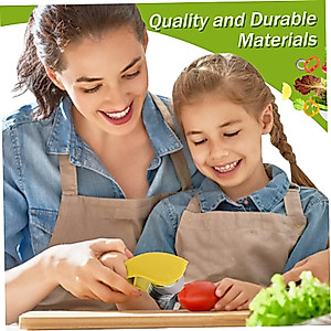 Herb Stripper Herb Chopper with 6 Blade Manual Herb Chopper Stainless Steel PP Herb Cutter Sharp Detachable Washable for Cilantro Scallion Parsley Yellow