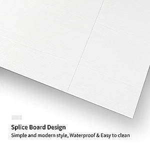 CubiCubi Computer Home Office Desk, 47 Inch Desk Study Writing Table with Storage Shelves, Modern Simple PC Desk with Splice Board,White Finish